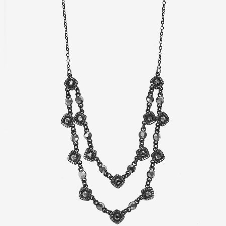 Click here for Mixit Freeform Womens Gray 17 Inch Collar Necklace... prices