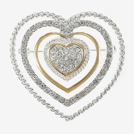 Click here for Monet Jewelry Two Tone Glass Pin  One Size  Silver prices