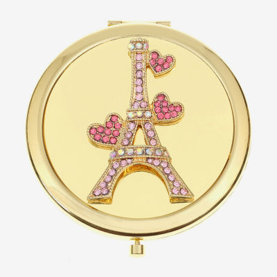 Monet Jewelry Gold Tone Eiffel Tower Gold Tone Compact Mirror, Color ...