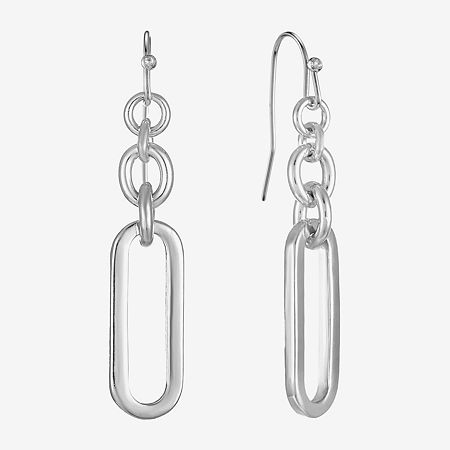 Click here for Liz Claiborne Womens Paperclip Drop Earrings  One... prices