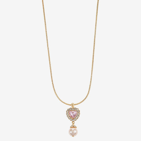 Click here for Monet Jewelry Womens Red Glass Simulated Pearl Hea... prices