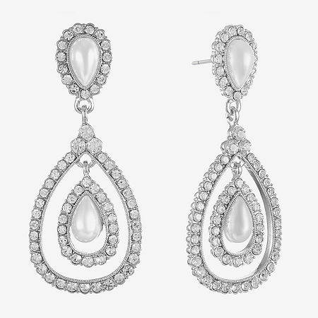 Click here for Monet Jewelry Timeless Womens Glass Simulated Pear... prices