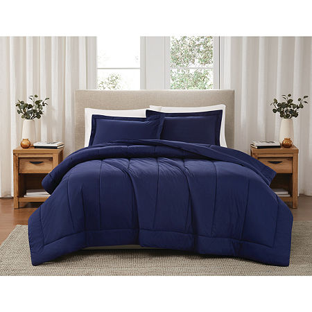 Click here for Brooklyn Loom Solid Cotton Percale 3-Pc. Comforter... prices
