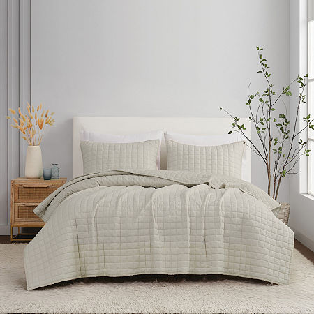 Click here for Brooklyn Loom Flax Linen 3-pc. Quilt Set  One Size... prices