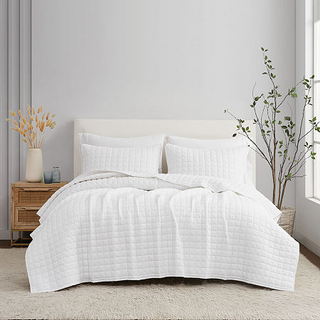 Click here for Brooklyn Loom Flax Linen 3-pc. Quilt Set  One Size... prices