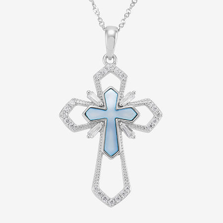 Click here for DiamonArt Womens Blue Cubic Zirconia Sterling Silv... prices