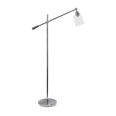 Click here for Lalia Home Swing Arm Floor Lamp with Clear Glass C... prices