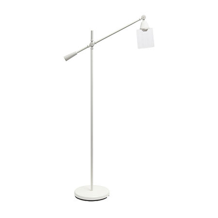 Click here for Lalia Home Swing Arm Floor Lamp with Clear Glass C... prices