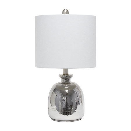 Click here for Lalia Home Metallic Grey Hammer Linen Shade Glass... prices
