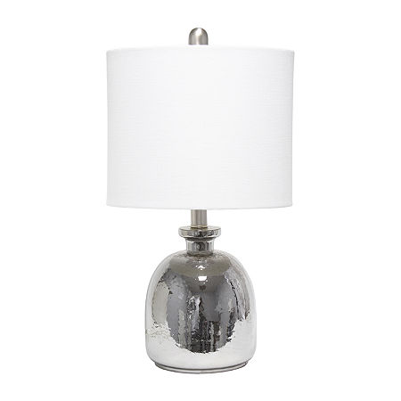 Click here for Lalia Home Metallic Grey Hammer Linen Shade Glass... prices