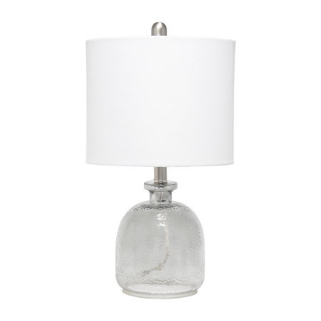 Click here for Lalia Home Smokey Grey Hammered Glass Jar/Linen Sh... prices