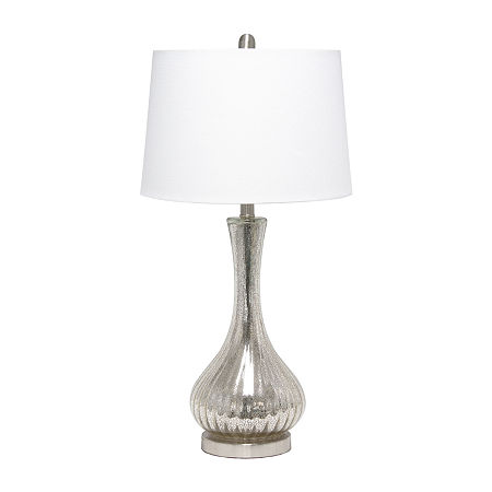Lalia Home Speckled Mercury Tear Drop Table Lamp - Mercury