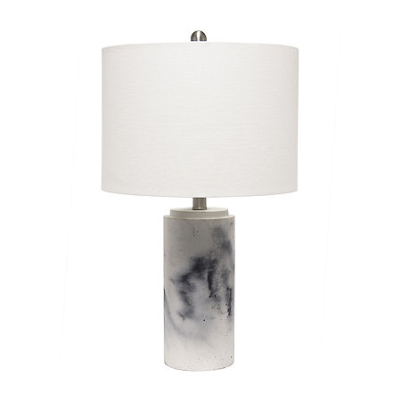 Click here for Lalia Home Marbleized Table Lamp w/White Fabric Sh... prices