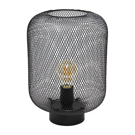 Click here for Simple Designs Metal Industrial Table Lamp w/Mesh... prices