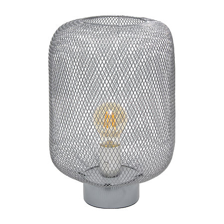 Click here for Simple Designs Metal Industrial Table Lamp w/Mesh... prices