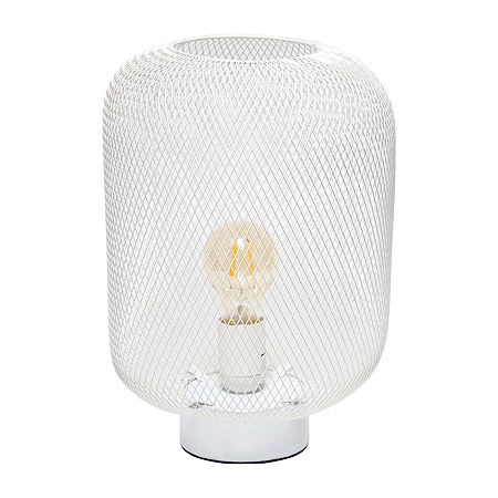 Click here for Simple Designs Metal Industrial Table Lamp w/Mesh... prices