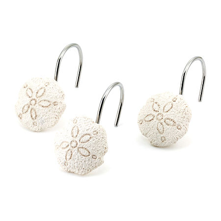 Avanti Seaglass Seashell and Netting 12-Pc. Shower Curtain Hooks - Multi
