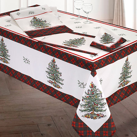 Spode Tartan Table Cloth - Multi