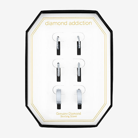 Click here for Womens Diamond Accent Natural White Diamond Sterli... prices