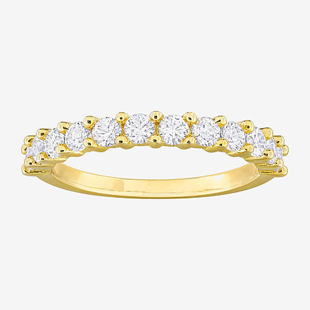 Click here for Womens Lab Created White Sapphire 18K Gold Over Si... prices