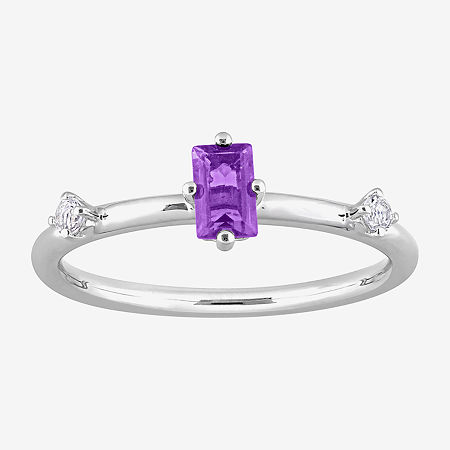 Click here for Womens Genuine Purple Amethyst Sterling Silver Sta... prices