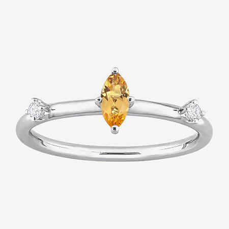 Click here for Womens Genuine Yellow Citrine Sterling Silver Marq... prices
