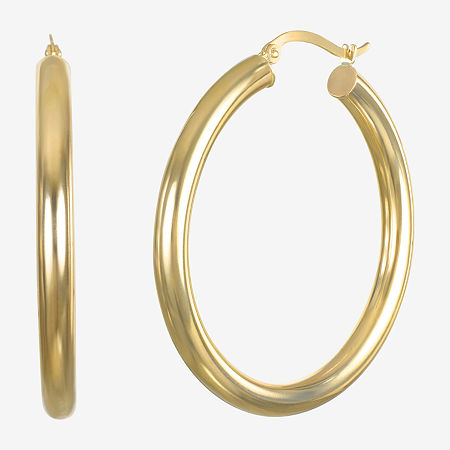 Click here for 14K Gold 4mm x 20mm Hoop Earrings  One Size prices