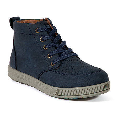 Deer Stags Big Boys Nolan Jr. Bungee Lace Dress Casual Boots - Navy