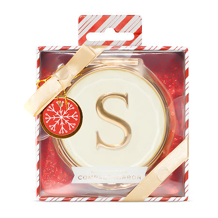 Click here for Pink Sky Monogrammed Compact Mirror  One Size  Bei... prices