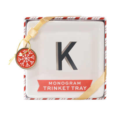 Pink Sky Monogrammed Trinket Tray JH1741W-A-RDA - JCPenney