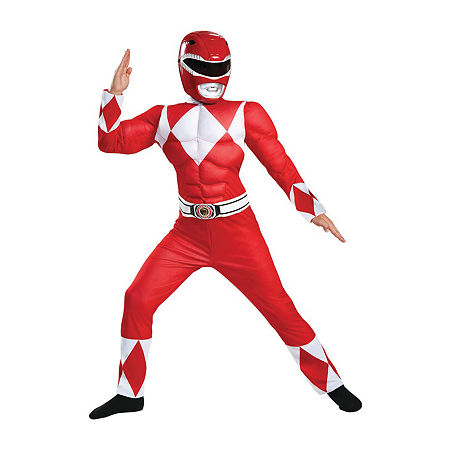 Click here for Little & Big Kid Boys Mighty Morphin Red Muscle Po... prices