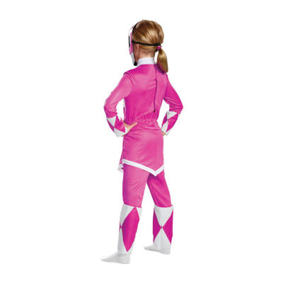 Little & Big Girls Mighty Morphin Pink Deluxe Power Rangers Costume ...