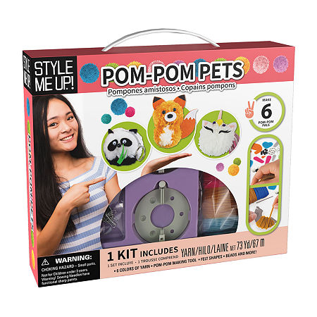Click here for Style Me Up Pom Pom Pets - Kids Yarn Crafting Kit... prices