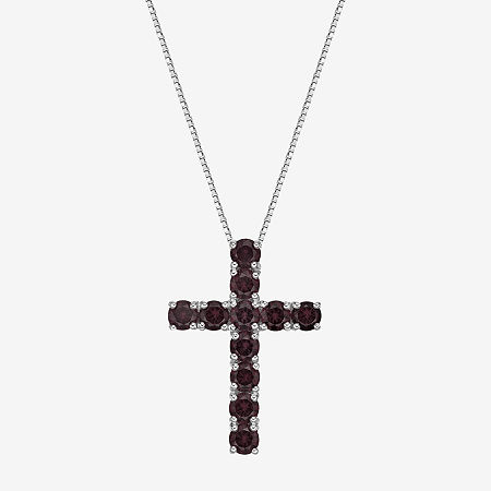 Click here for Womens Gemstone Sterling Silver Cross Pendant Neck... prices