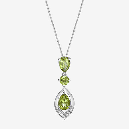 Click here for Womens Gemstone Sterling Silver Pendant Necklace... prices