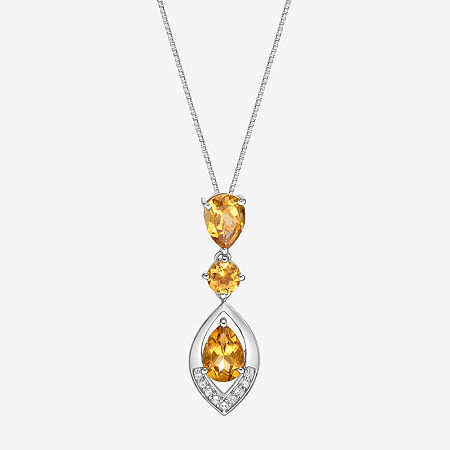 Click here for Womens Gemstone Sterling Silver Pendant Necklace... prices