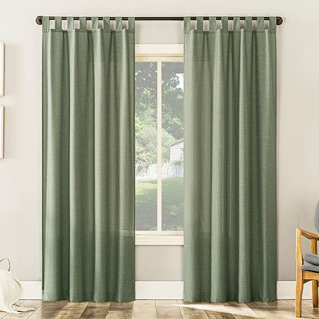 Click here for No 918 Jacob Tab Top Sheer Single Curtain Panel  O... prices