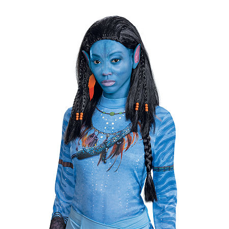 Click here for Womens Avatar Wig Costume Accessory  Large  Black prices