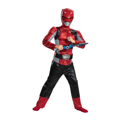 Little & Big Boys Beast Morphers Red Muscle Power Rangers Costume ...