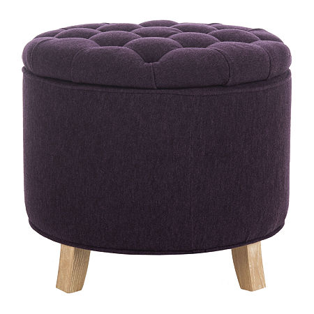 Click here for Amelia Storage Ottoman  One Size  Purple prices