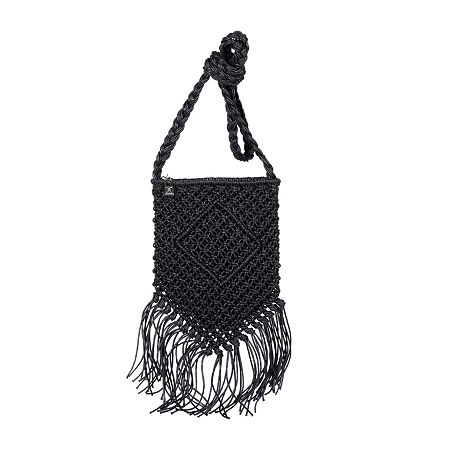 Click here for Karla Hanson Boho Macrame Ii Crossbody Bag  One Si... prices