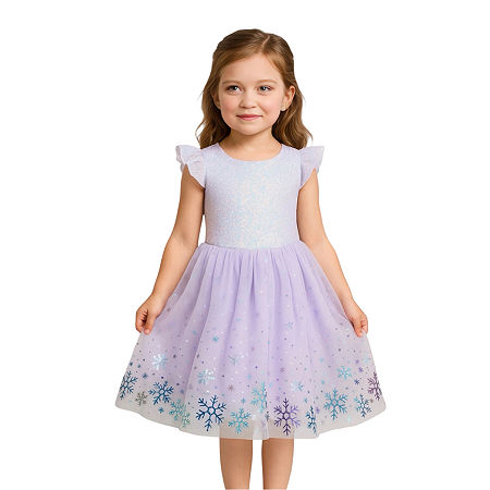 Click here for Lilt Little Girls Short Sleeve Flutter Sleeve A-Li... prices