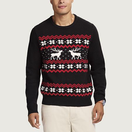 Click here for IZOD Reindeer Mens Crew Neck Long Sleeve Pullover... prices