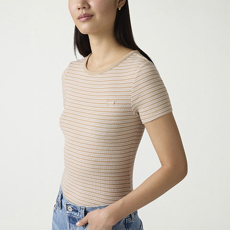 Click here for Levis Womens Hayes Tee  Small  Brown prices