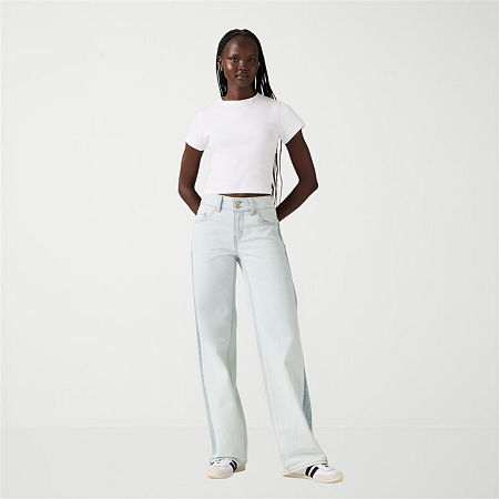 Levis Womens Superlow Straight-Leg Loose Jeans - Stripe Hyp