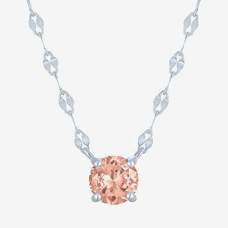 Click here for Gemstone Sterling Silver Round 16 Inch Pendant Nec... prices