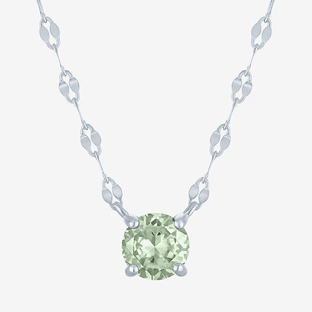 Click here for Womens Genuine Green Amethyst Sterling Silver Roun... prices