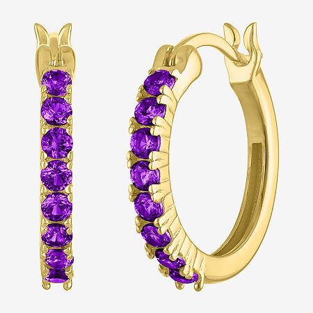 Click here for Womens Genuine Purple Amethyst 14K Gold Over Silve... prices