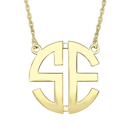 Click here for Personalized 25mm Block Monogram Necklace  One Siz... prices