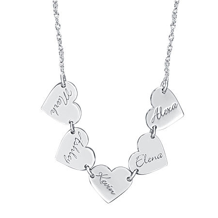 Click here for Personalized Family Name Heart Pendant Necklace  O... prices